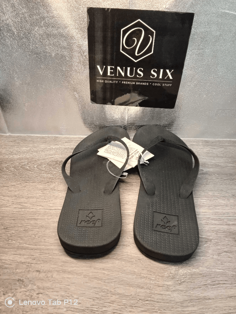 Reef Women's Escape Lux Flip-Flop Sandal - Black 7 | eBay