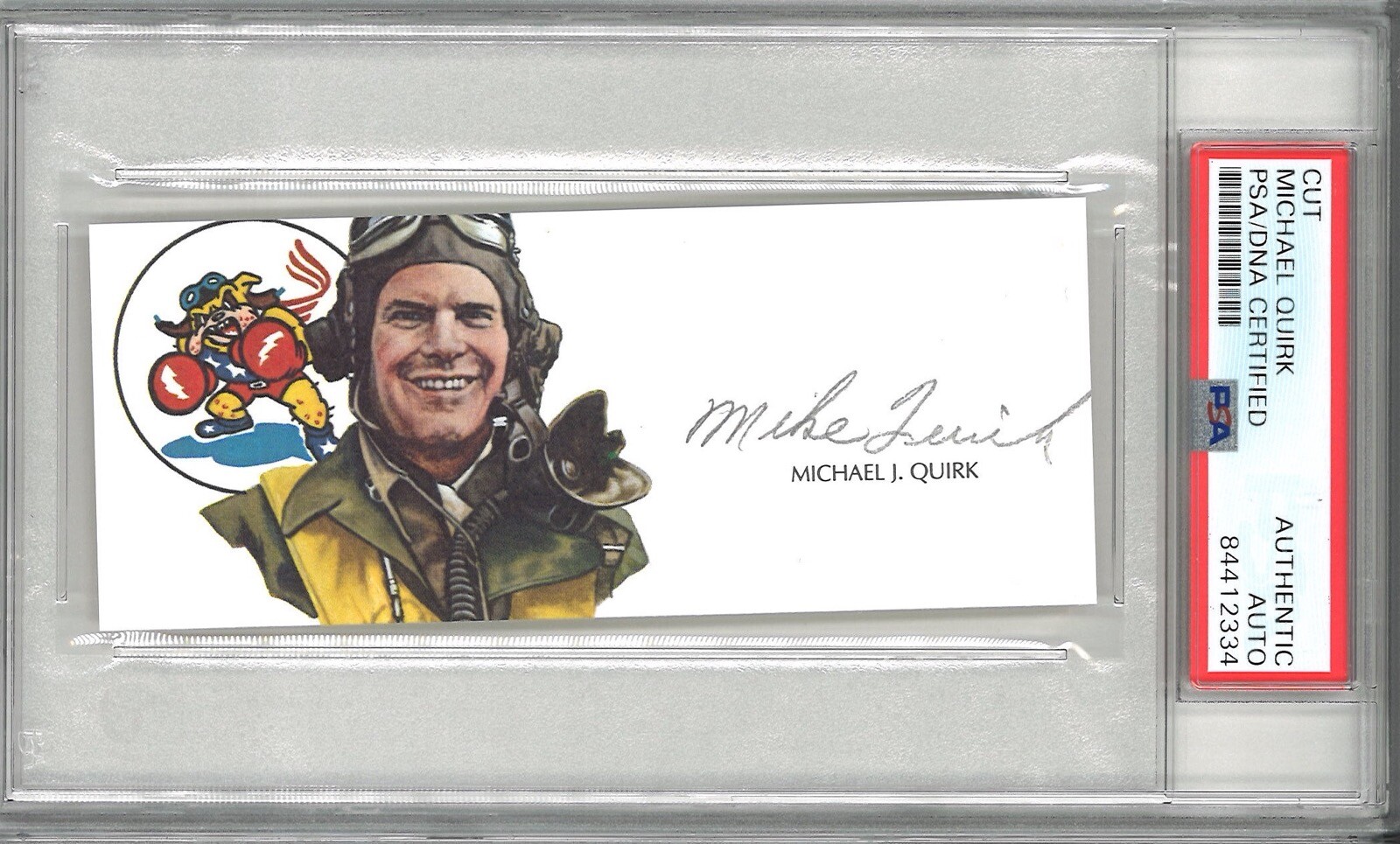 MICHAEL QUIRK SIGNED CUT SIGNATURE PSA DNA (D) WWII ACE 11V | eBay