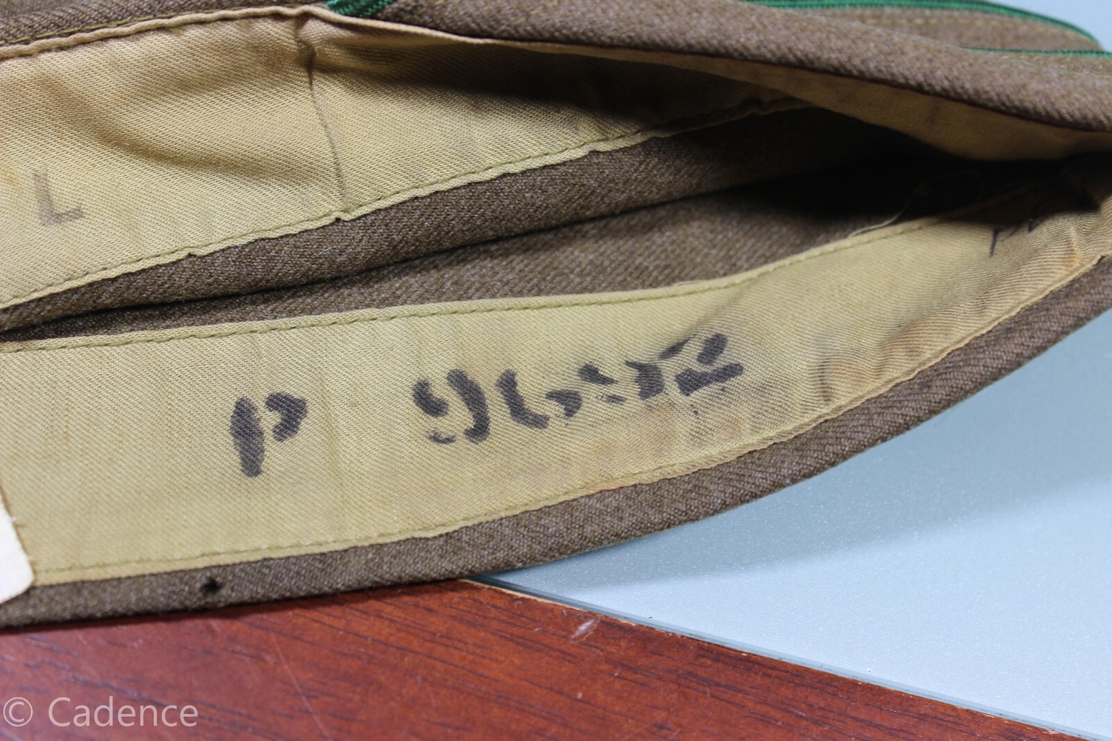 US WW2 Army Detached Enlisted OD Garrison Overseas Cap Hat Khaki 7 1942 ...