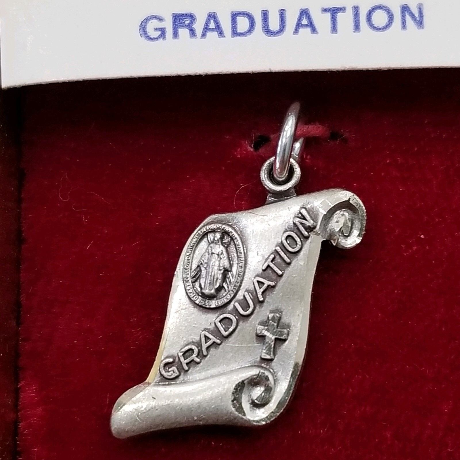 Vintage Creed Sterling Silver Co Graduation Pendant C… - Gem