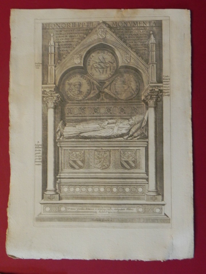 Funerary Monument Pope Honorius IV Savelli Tomb 1780 Vatican | eBay