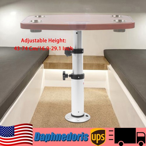 3-Section Pedestal Table Base Adjustable Table Pedestal Stand Height ...