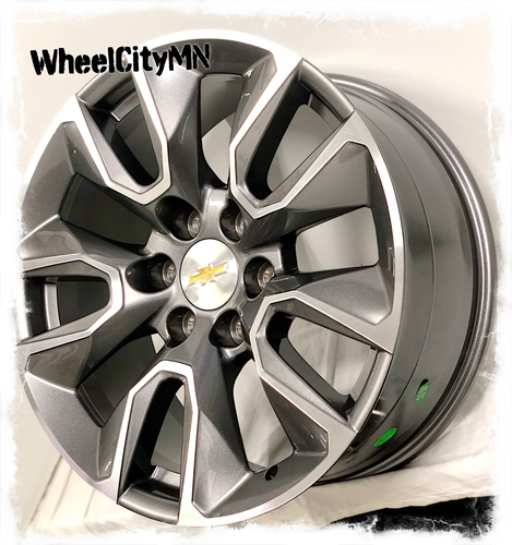 20" gunmetal machine 2019 2020 Chevy Silverado RST OE replica RD4 rims ...