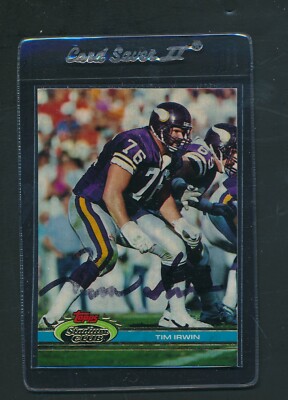 1991 Stadium Club #236 Tim Irwin Vikings Signed Auto *B8256 | eBay