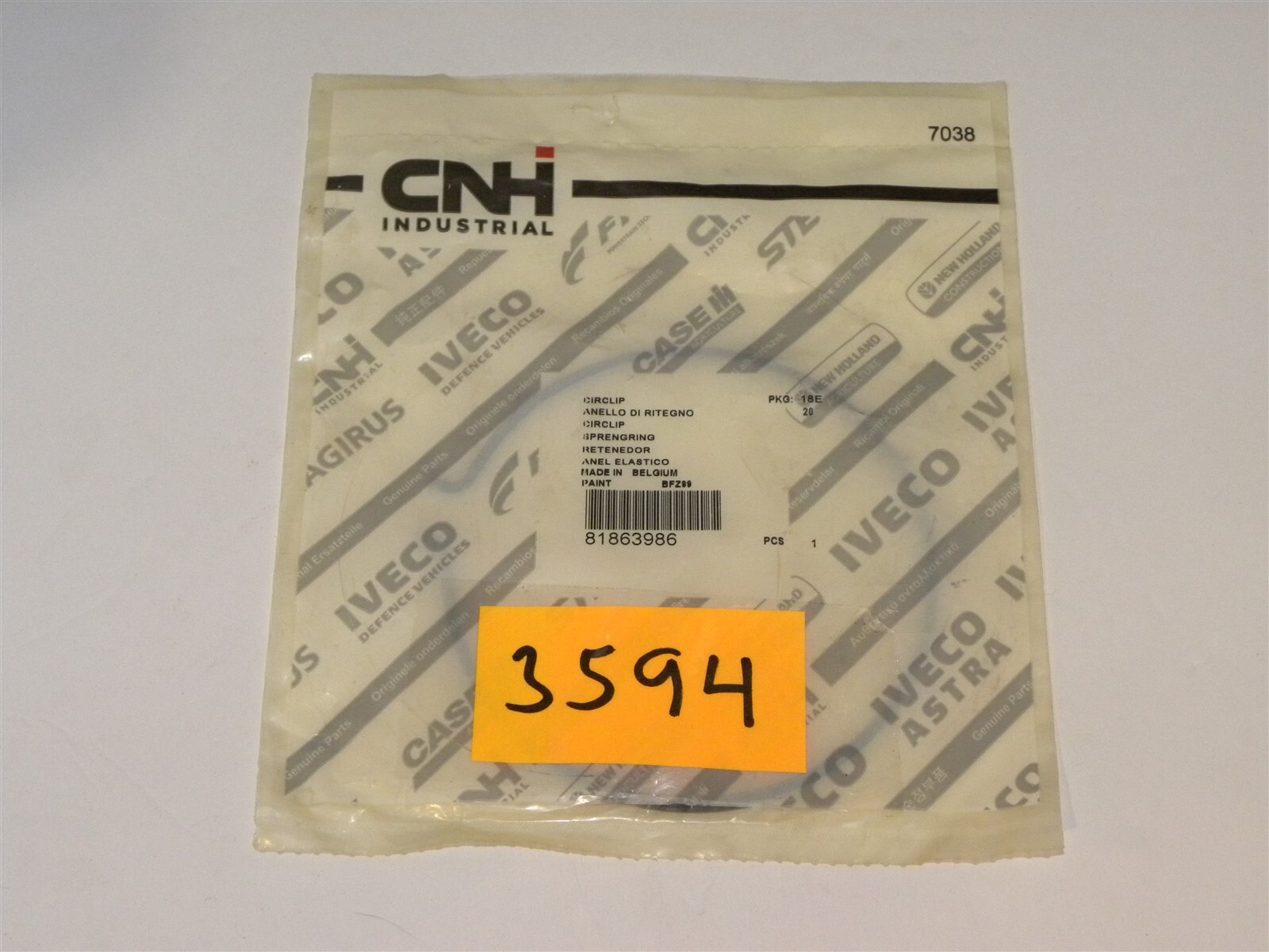 NEW CNH NEW HOLLAND 81863986 SNAP RING RETAINER T5.120 TS.115 T6.174 ...