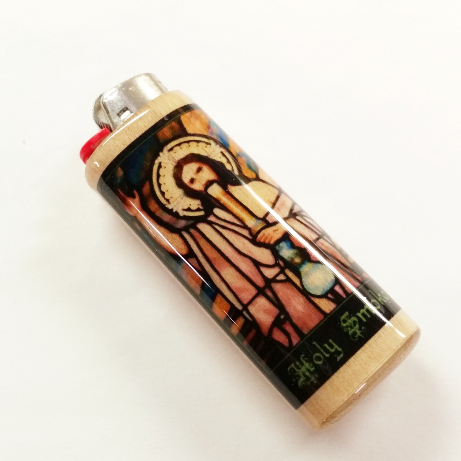 Holy Smoke Jesus Smoking Lighter Case Holder Sleeve Cover Fits Bic ...