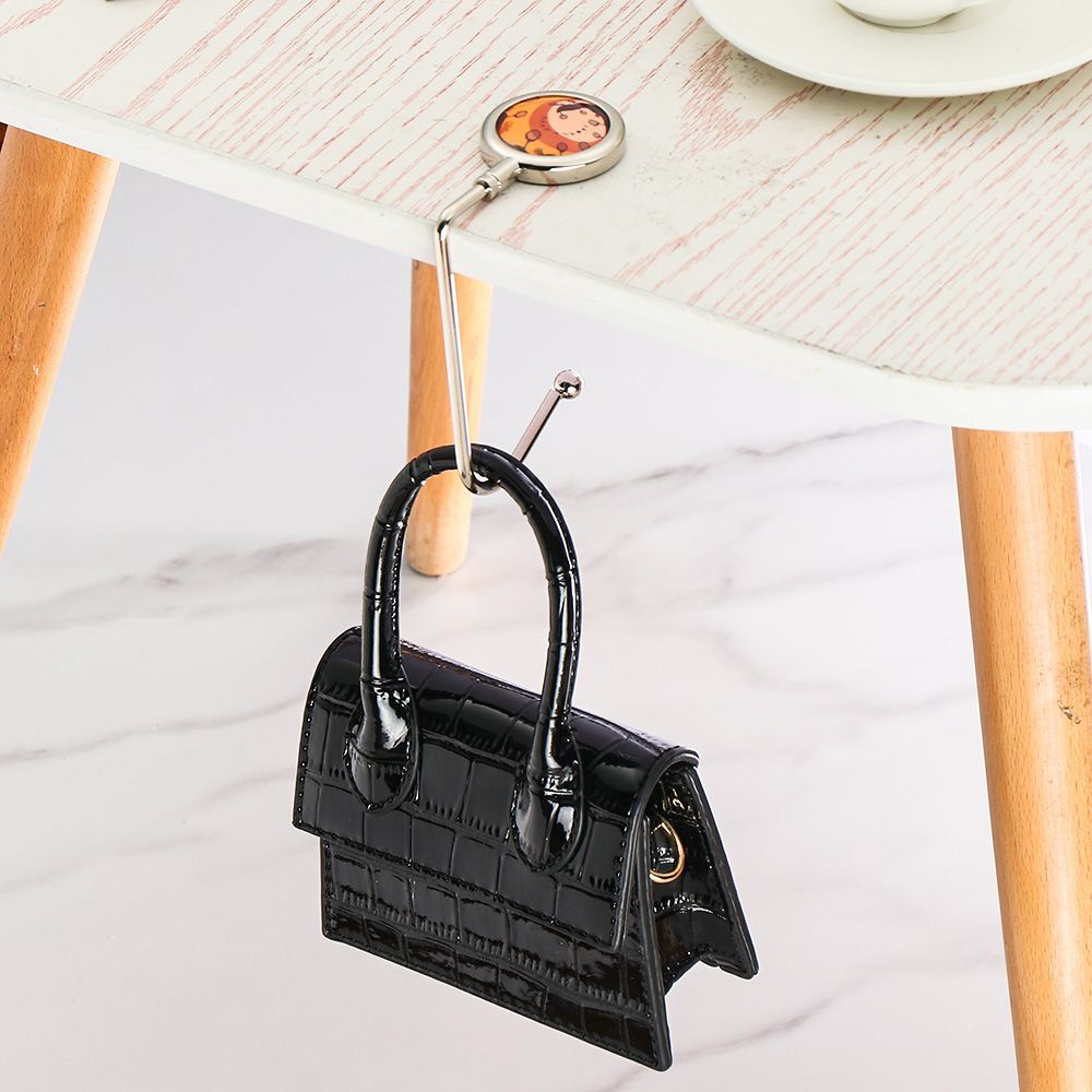 Fashion Travel Portable Desk Hooks Table Bag Hook Purse Holder Table ...