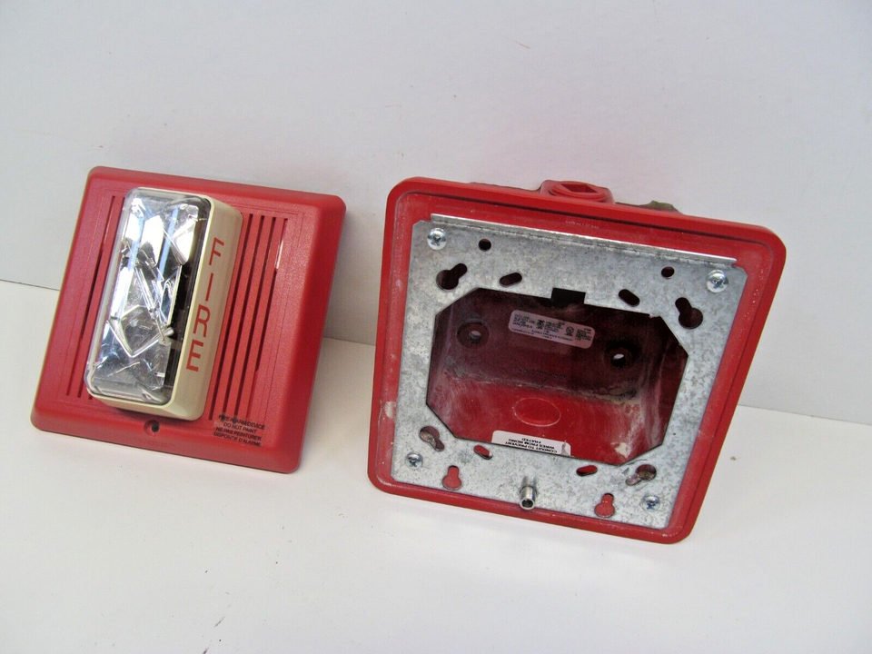 EDWARDS EST 757-8A-T Temporal Horn Wall Strobe W/747A-WB backbox | eBay