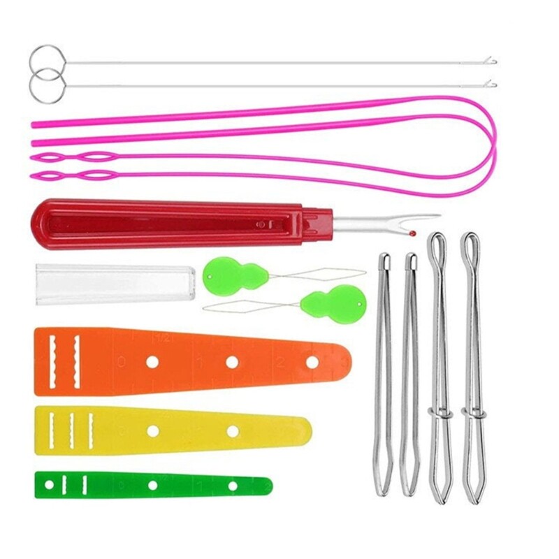 Drawstring Threader Tool with Tweezers, Threader, Seam Ripper, Cord ...