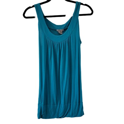American Dream Turquoise Tank Size Sscoop and pleated neckline ...