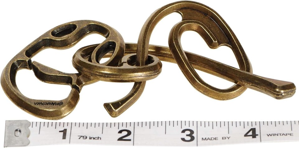 HANAYAMA LEVEL 6 CAST METAL BRAIN TEASER PUZZLE - ENIGMA | eBay