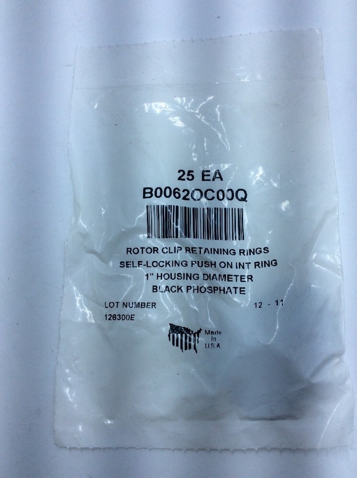 Self Locking Internal Retaining Ring TI-100ST PA 1" Diameter 0.750" 0. ...