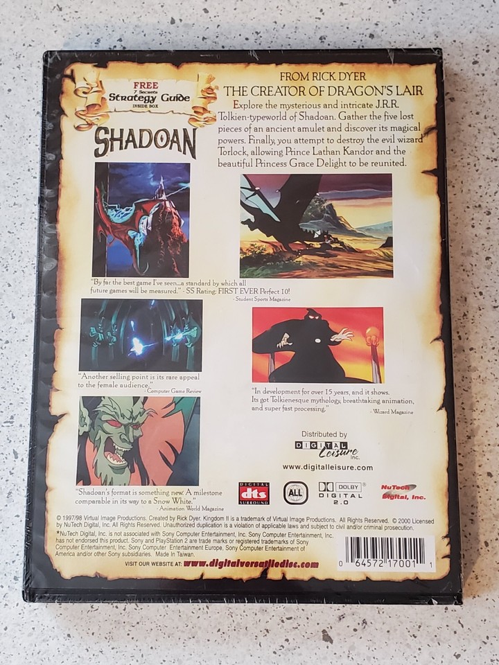 Kingdom II: Shadoan (2000, DVD, PlayStation 2) 64572170011 | eBay