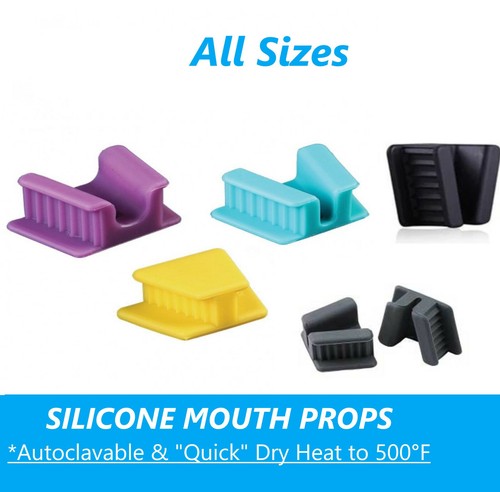 DENTAL MOUTH PROP BITE BLOCKS BLACK CHILD ADULT MEDIUM LATEX FREE ...