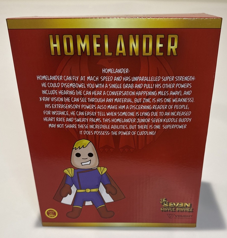 The Boys Junior Homelander Jr. Seven 12" Kuddle Buddiez Plush Zag Toys ...