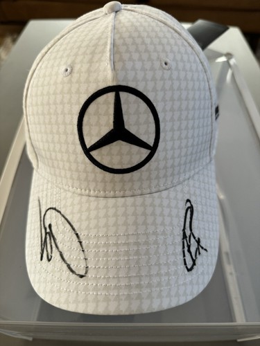 HAMILTON & RUSSELL SIGNED F1 Mercedes Autographed F1 Cap Hat Genuine | eBay