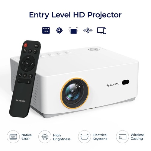 VANKYO 4K Mini Projector 1080P 5G WiFi Bluetooth Video Home Theater 250 ...