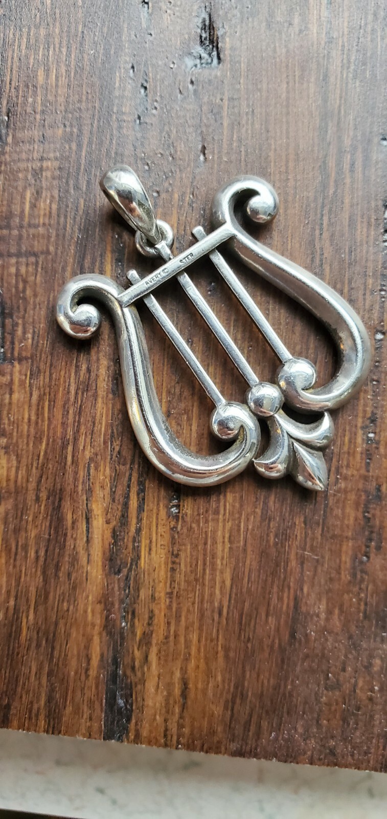 RARE James Avery Large Size Lyre Harp Pendant BEAUTIF… - Gem