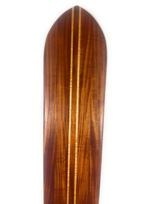 Premium Alaia Koa Surfboard 72 inch X 14 inch with Inlays Hawaiian ...