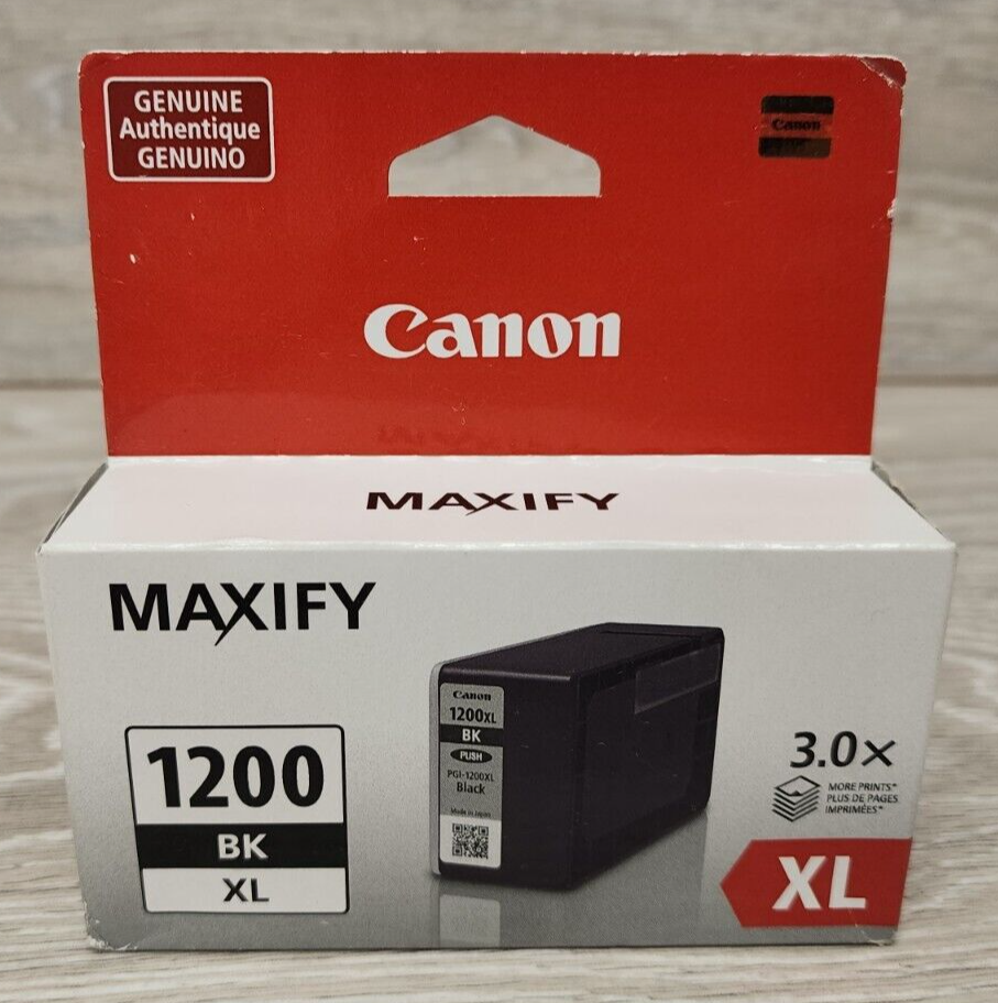 Genuine OEM Canon Maxify 1200 Black XL BK PGI-1200XL Ink Cartridge ...