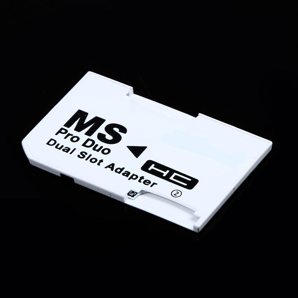 Dual Slot Micro For SD SDHC TF to Memory Stick MS Card Pro Duo Reader ...
