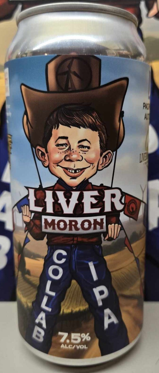 Liver Moron IPA FULL Beer Can! Alfred E. Neuman MAD Magazine ...