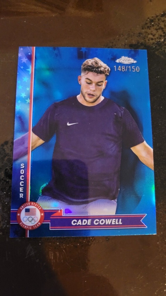 2024 Topps US Olympic Team Cade Cowell Blue #d 148/150 Soccer | eBay