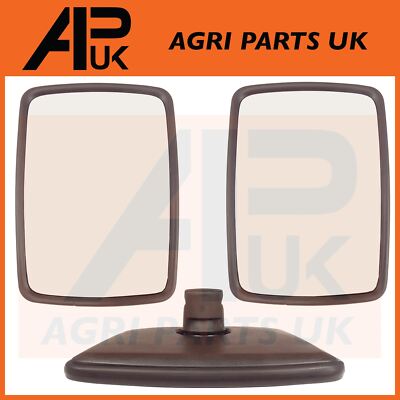 Universal Wing Mirror Head Pair 11.5" x 8.5" Tractor Digger Lorry Truck ...