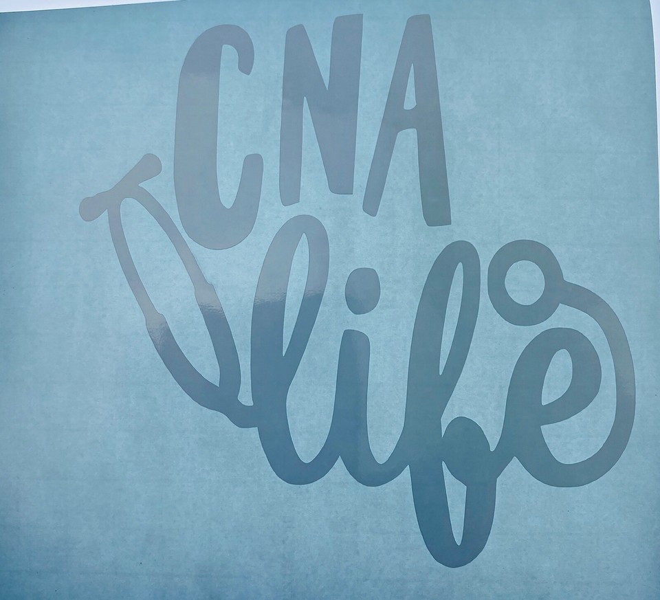 CNA Life Stethoscope White Vinyl Decal Bumper Sticker New Gift | eBay