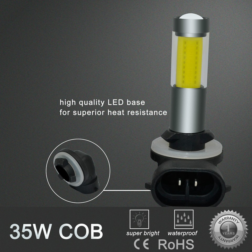 Alla Lighting LED ICE Blue Color 881 894 Driving Light Bulb Fog Light ...