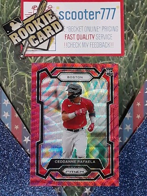 2024 Panini PRIZM ~#252⭐CEDDANNE RAFAELA⭐ {RC}《"RUBY RED Wave" PRIZM ...