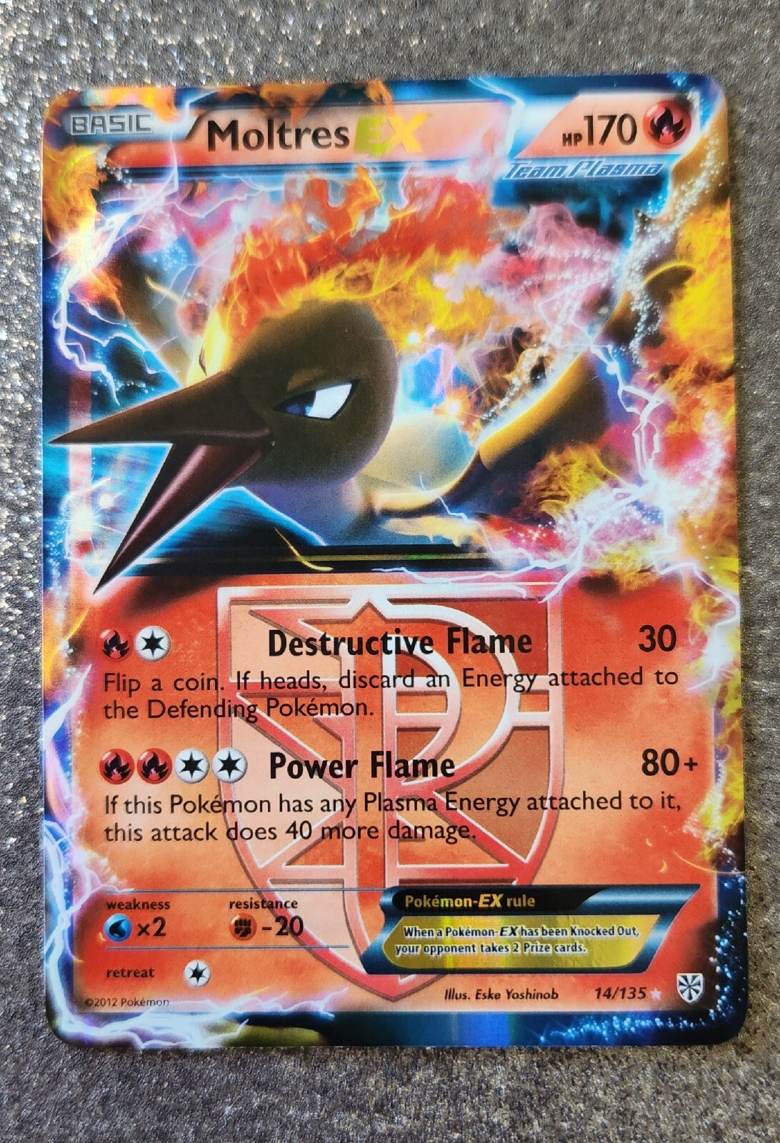 Pokémon Moltres EX 14/135 Plasma Storm Ultra Rare Holo Pokemon Card | eBay