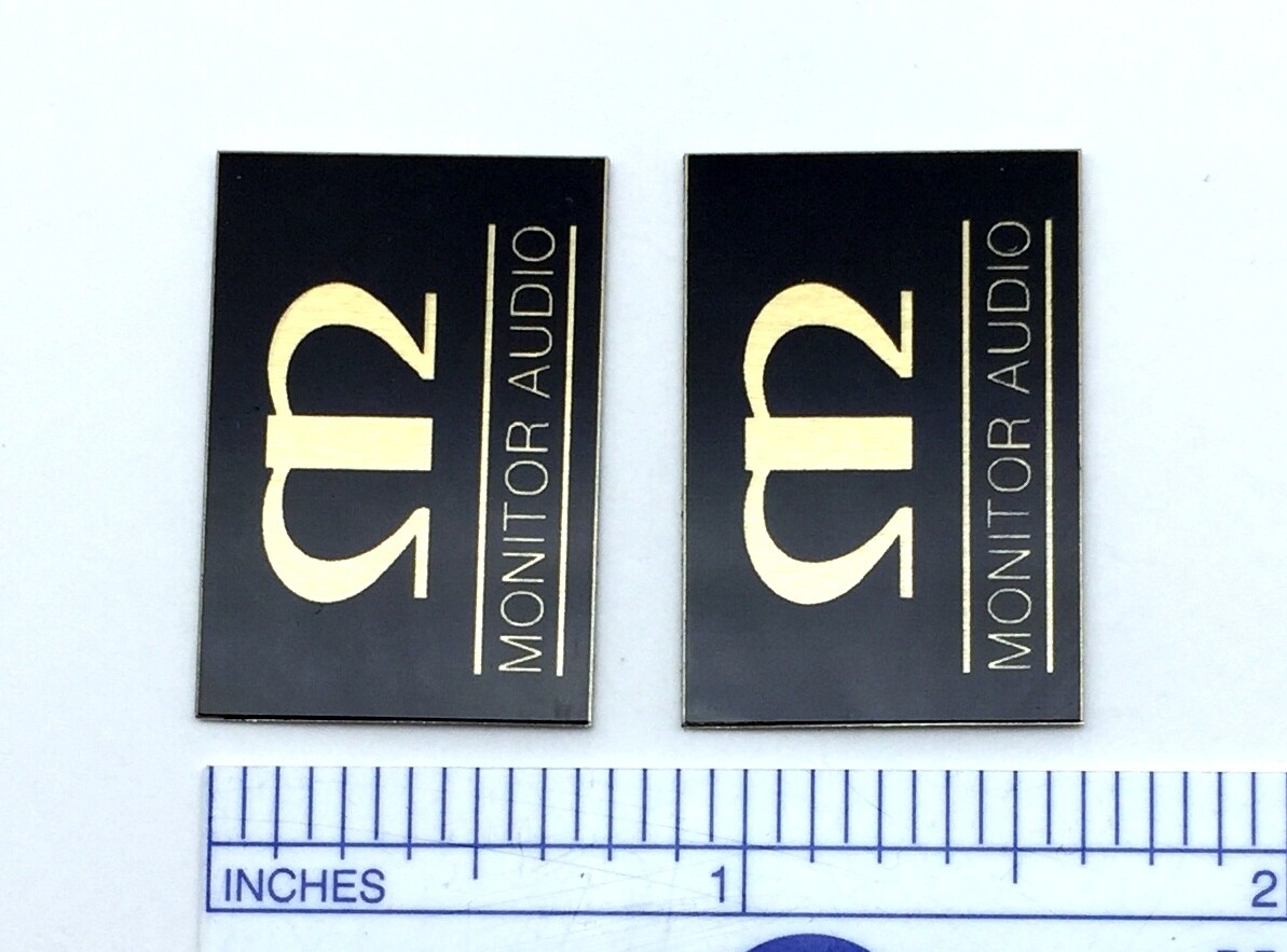 Monitor Audio Speaker Badge Logo Custom Made | Aluminum