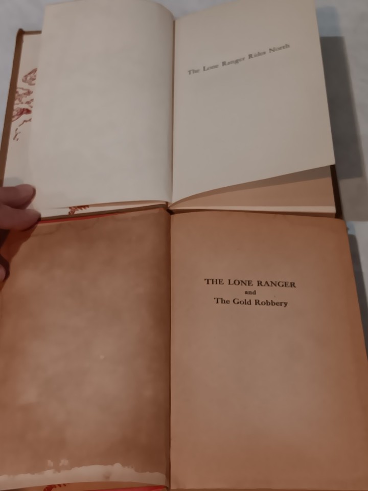 2 Vintage The Lone Ranger Fran Striker 1939 & 1946 Hardcover ~ 1st ...