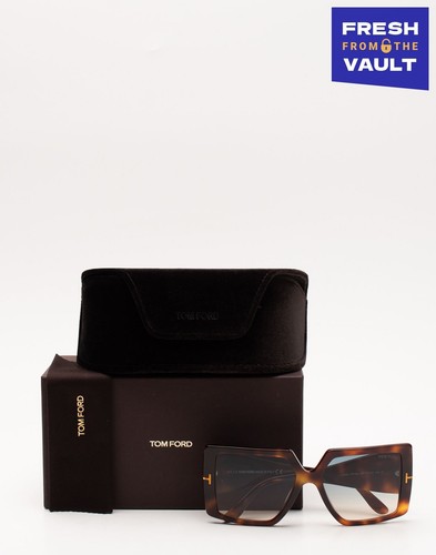 RRP€490 TOM FORD Quinn Oversized Sunglasses Anti-Reflective Gradient ...