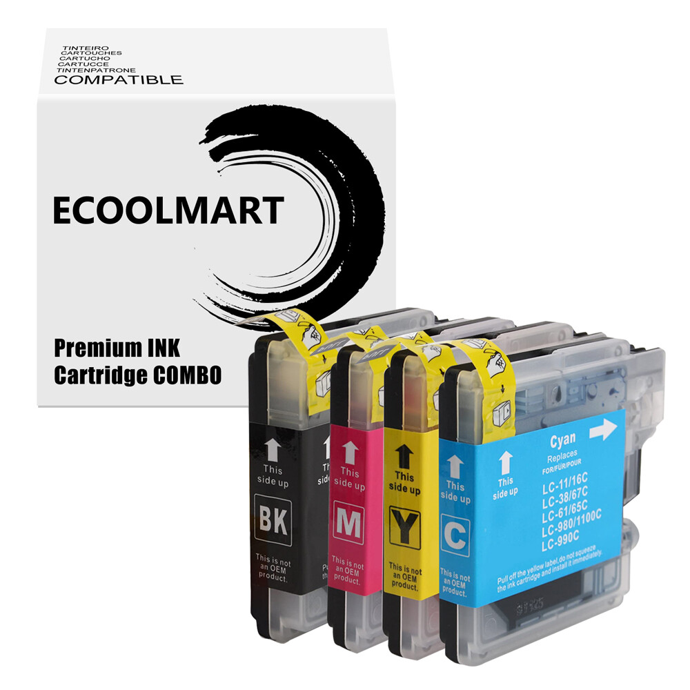 4PK Ink Cartridge fits Brother LC65 MFC-6890CDW MFC-5895CW MFC-6490CW ...