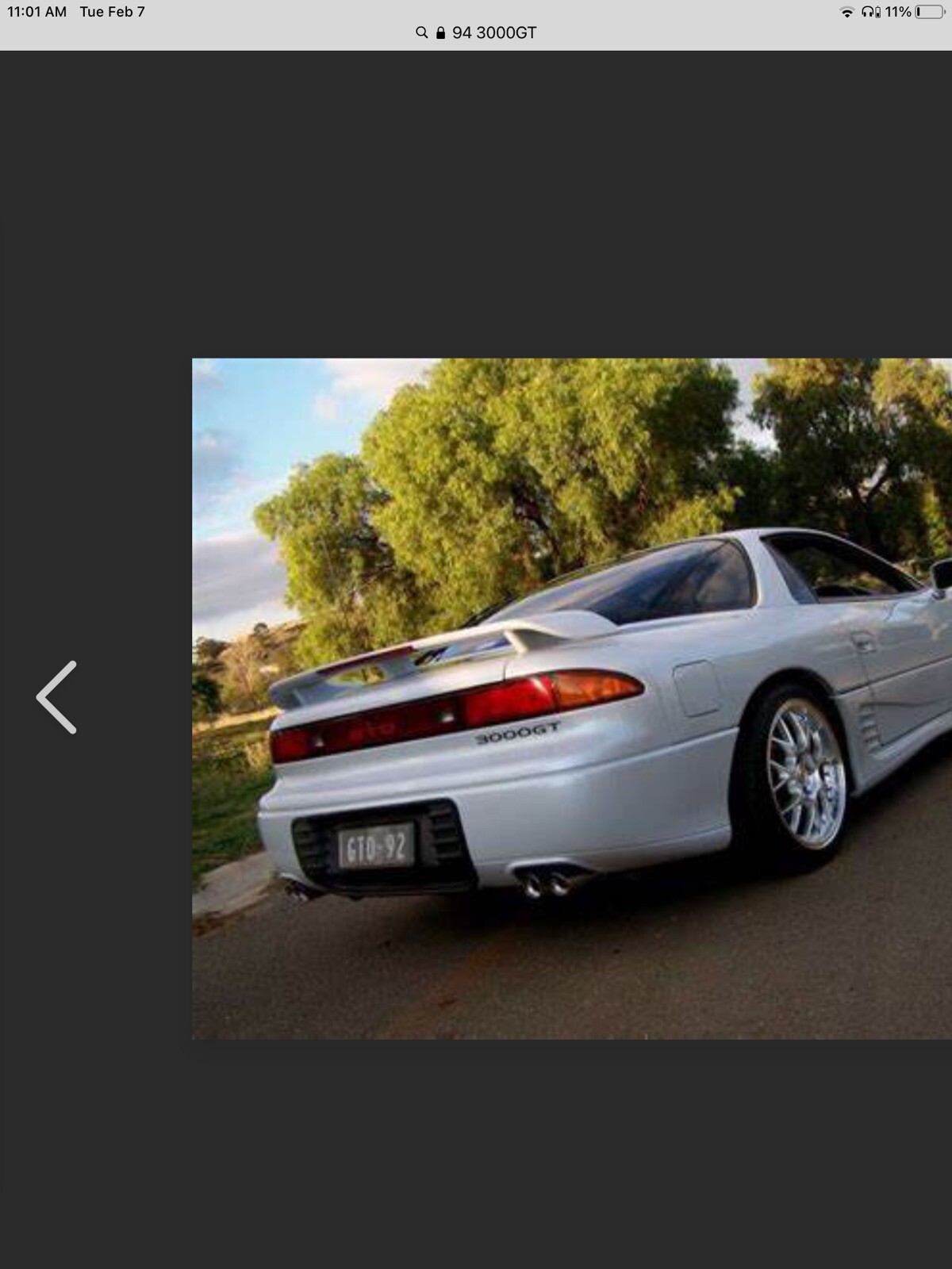 1991-1996 Mitsubishi 3000GT GTO Rear Spoiler Wing Base Model+ Brake ...