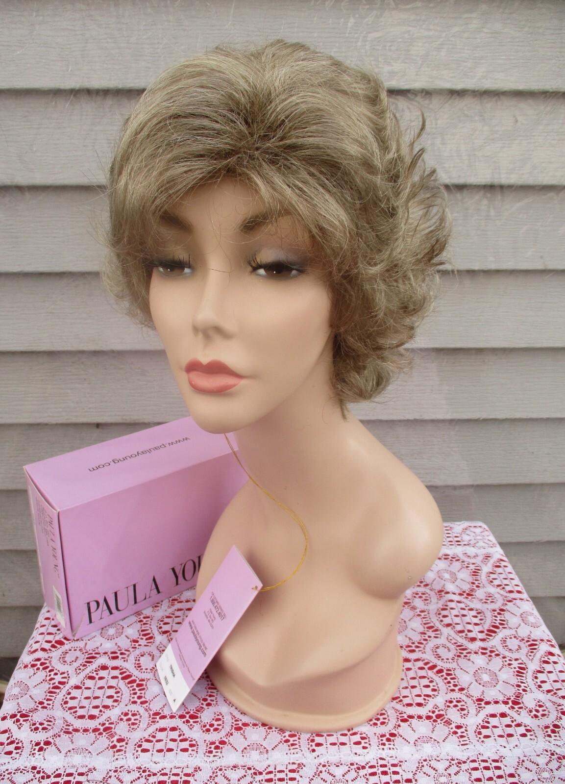 NWT Paula Young Wig A5512 TRISHA Color 18/22 WARM TOFFEE Lt Ash Brown ...