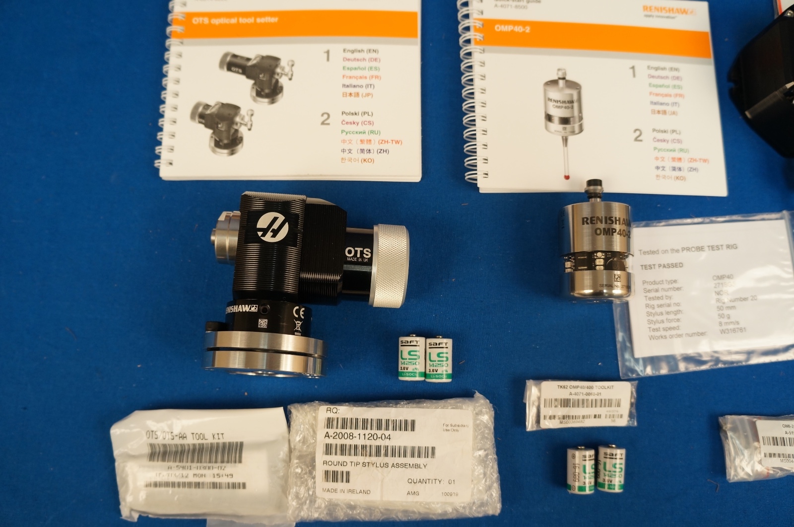 Renishaw HAAS MAZAK Machine Tool WIPS Kit OMP40-2 OTS 1/2AA OMI-2T with ...