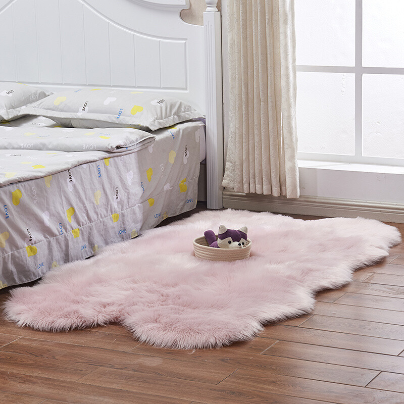 Large Soft Fluffy Faux Fur Sheepskin Rugs Warm Floor Carpet Sofa Shaggy ...