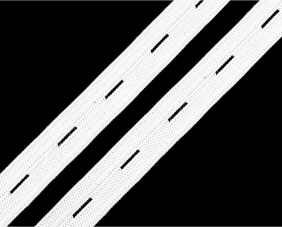 1-5 Meter Gummilitze 13-25 mm Lochgummi Gummiband Gummi Einziehgummi ...