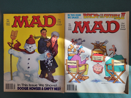 MAD MAGAZINE LOT ~ #294 APR 1990 & #295 JUN 1990~ BACK TO FUTURE 2 ...