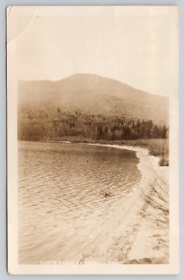 RPPC 1940s TIRRELL POND North Shore, Indian Lake, Blue Mountain, EA ...
