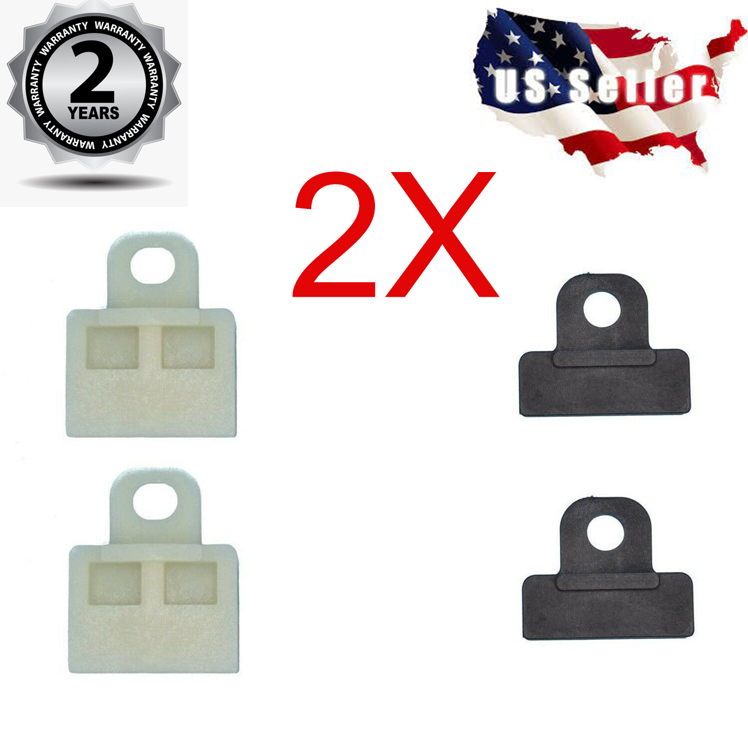 For Toyota Corolla 2X Window Door Glass Channel Clips Power and Manual ...