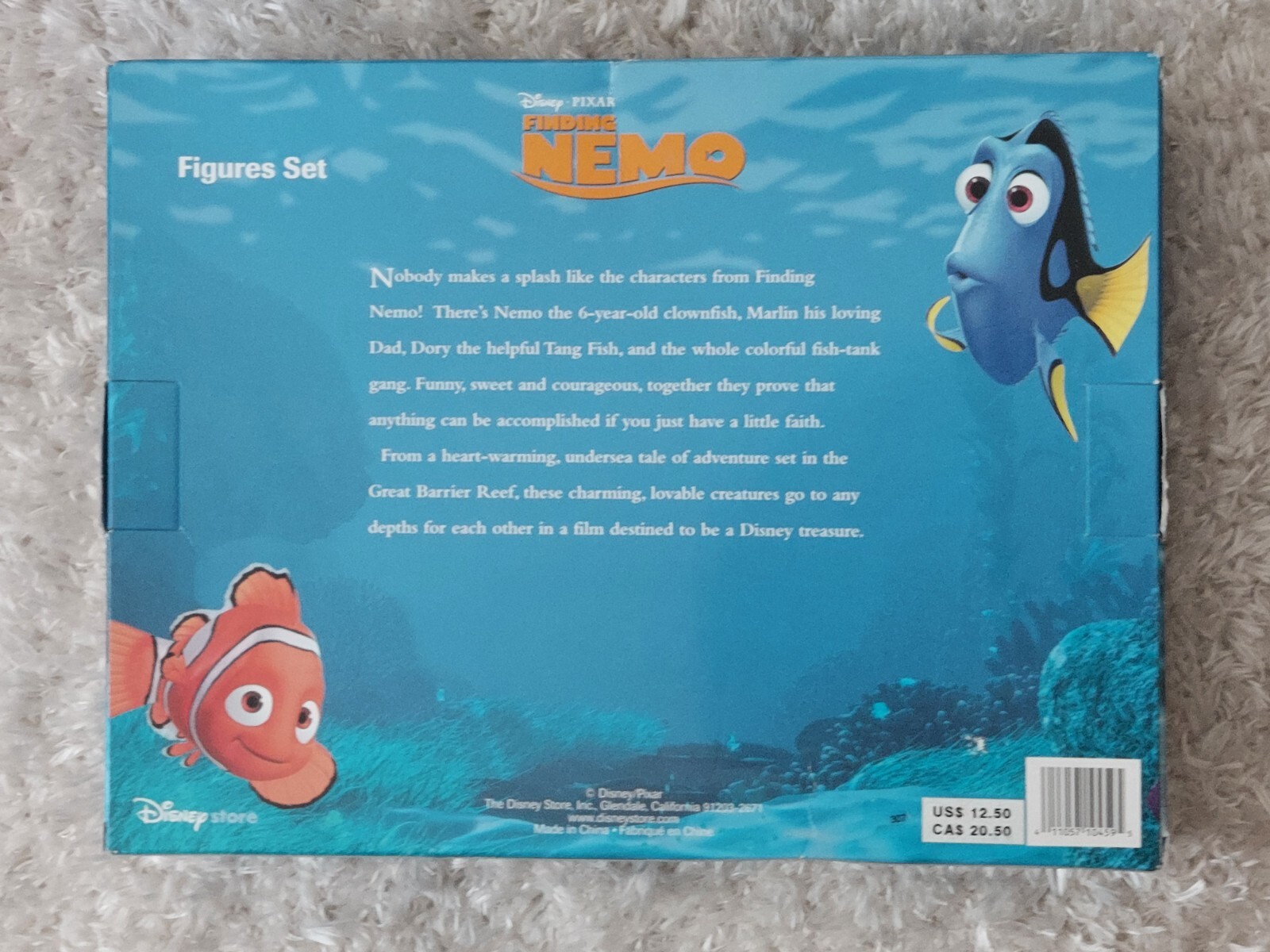 Disney store Finding Nemo Figures Set Disney . Pixar -Rare- New In Box ...