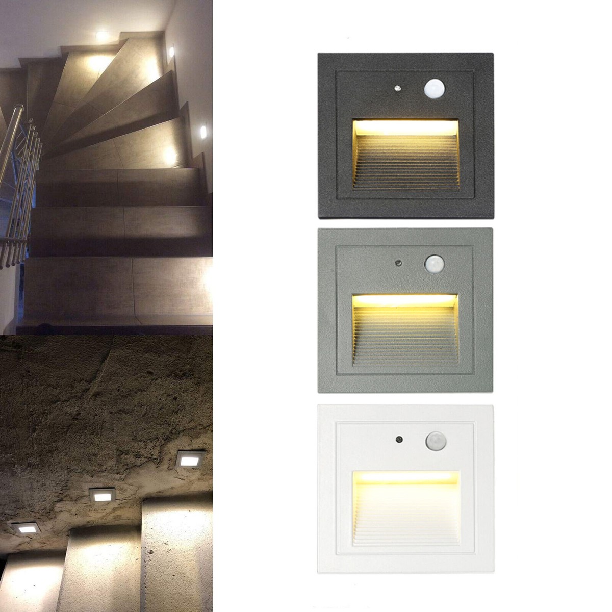 Motion Sensor Recessed Light Motion Sensor Recessed Stair Wall Light,