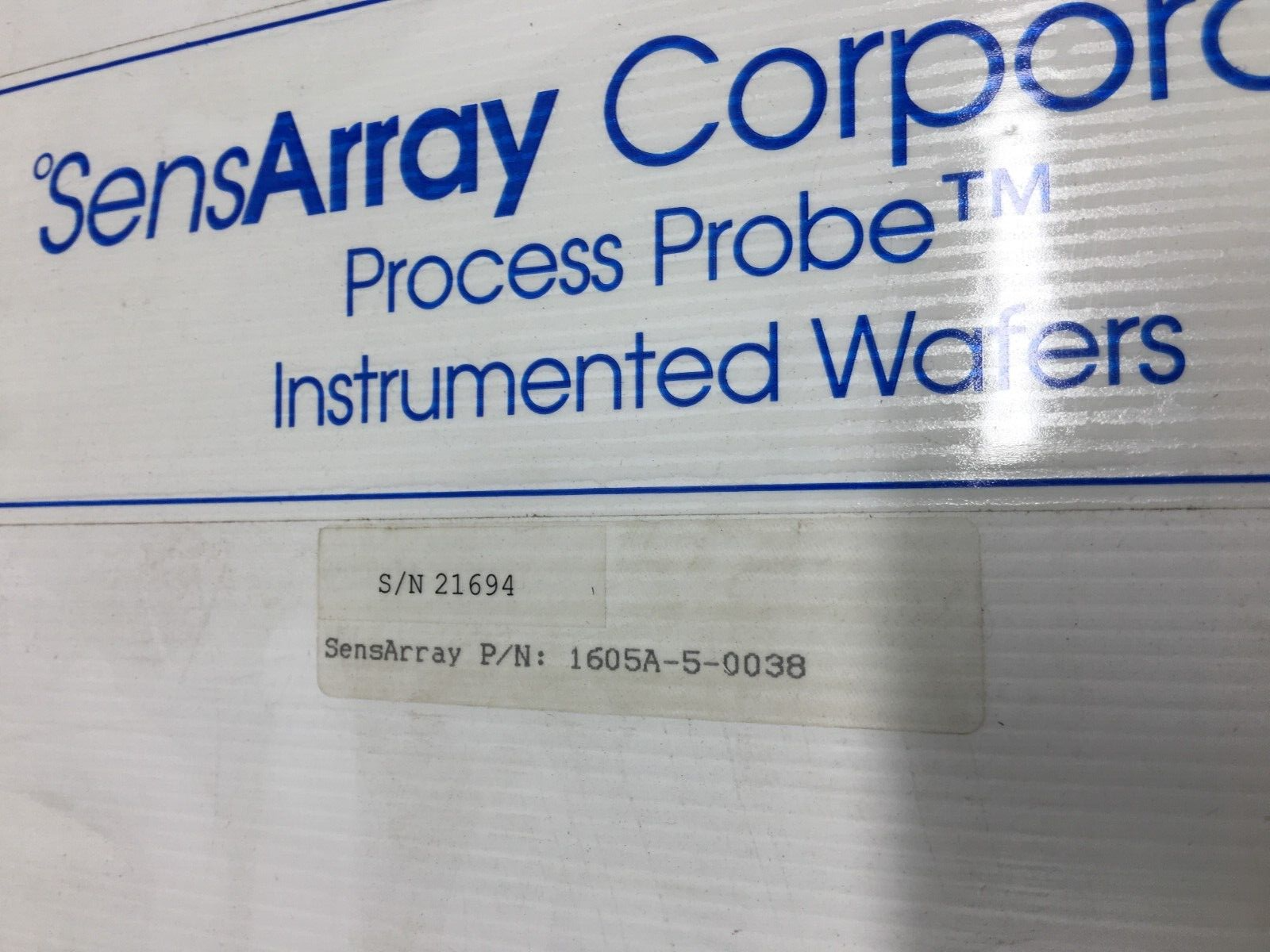 SensArray 1605A-5-0038 Process Probe Instrumented Wafers, 132358 | eBay