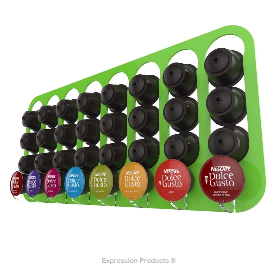 Dolce Gusto coffee capsule pod holder, wall mounted holds 8-48 capsules ...