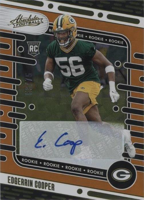 2024 Panini Absolute - Rookies Edgerrin Cooper #145 Orange Spectrum ...
