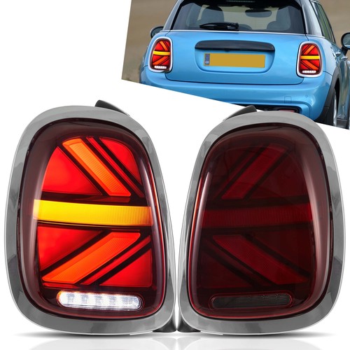 Red LED Tail Lights For 2014-2019 Mini Cooper F55 F56 w/Sequential ...